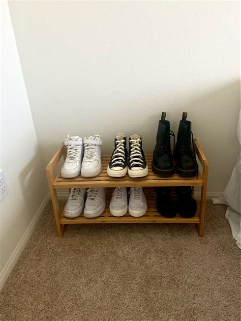Bamboo Shoe Rack Organizer For Small Room