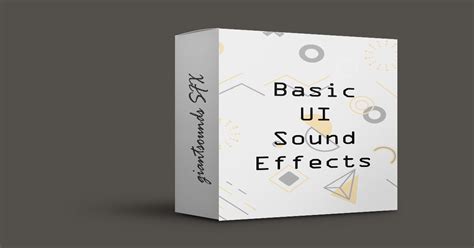 Basic Ui Sound Effects Audio Sound Fx Unity Asset Store
