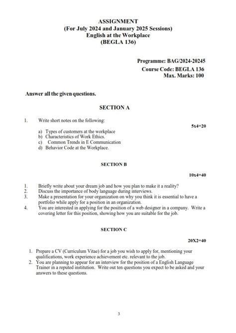 Ignou Begla 136 Solved Assignment 2024 25 English Medium Ignou Solved