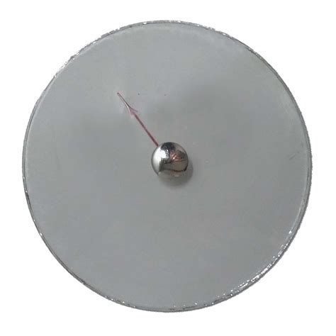 Barometer Convex Glass 3 916 Red Pointer Chrome Knob