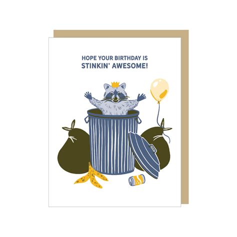 Trash Panda Birthday Card Urban General Store