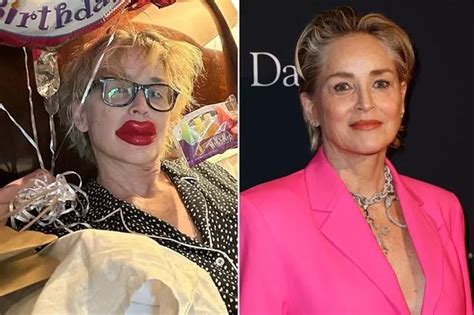 Sharon Stone 65 Flaunts Age Defying Beauty In Plunging Robe For