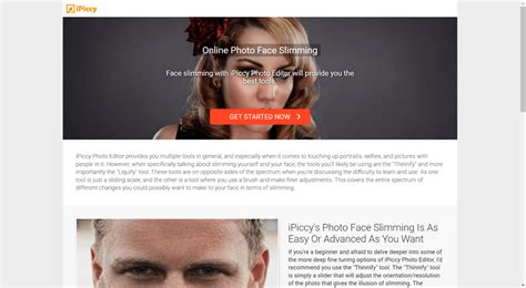 Online Editor And Apps For Face Reshaping