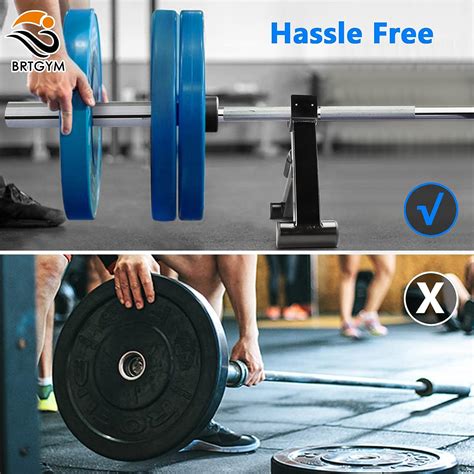 Brtgym Deadlift Jack Barbell Stand Carbon Steel Made Easily