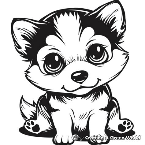 Husky Coloring Pages Free And Printable