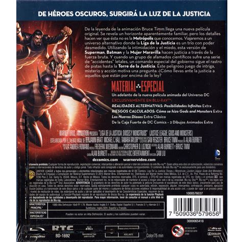 La Liga De La Justicia Dioses Y Monstruos Blu Ray