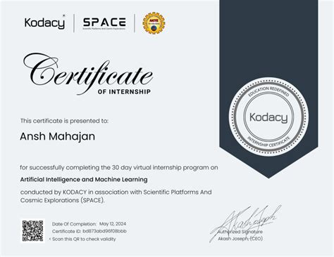 finished my ai and ml internship ansh mahajan posted on the topic