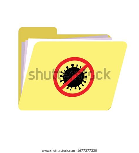 No Virus Folder Virus Test Results เวกเตอร์สต็อก ปลอดค่าลิขสิทธิ์