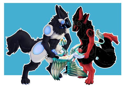 Rule 34 Absurd Res Anthro Avali Blaze The Protogen Group Hi Res Machine Male Male Male