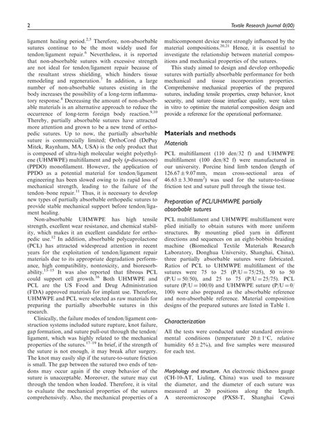 Solution Polycaprolactone Ultra High Molecular Weight Polyethylene Partially Absorbable Suture