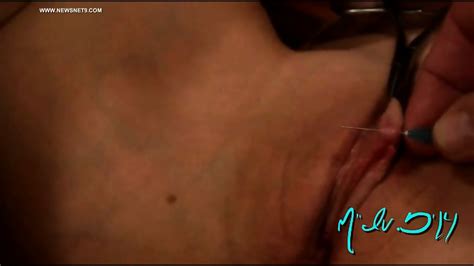 Needle Play With Clitoris