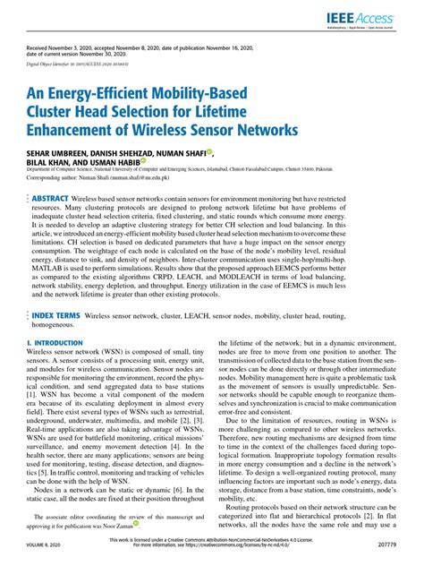 an energy efficient mobility based cluster head selection for lifetime enhancement of wireless