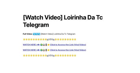 Watch Video Loirinha Da Tc Telegram