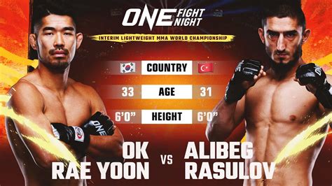 Elbow City 💪 Ok Rae Yoon Vs Alibeg Rasulov Mma Full Fight Youtube