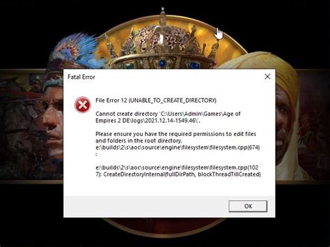 Crash To Desktop Fix For Age Of Empires 2 Definitive Edition