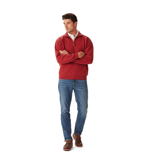 Rmwilliams 14 Zip Mulyungarie Fleece Red Gillandersie Town