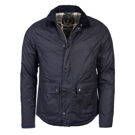 Barbour Reelin Navy Wax Jacket Menswear Online