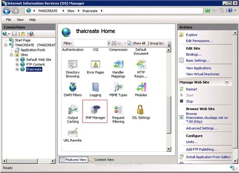 ติดตั้ง Php เพื่อใช้งาน Php บน Iis Web Server Windows Server 2008