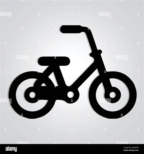 Bicycle Unique Icon And Cycle Logo With Silver Background Vector Illustration Stock Vector