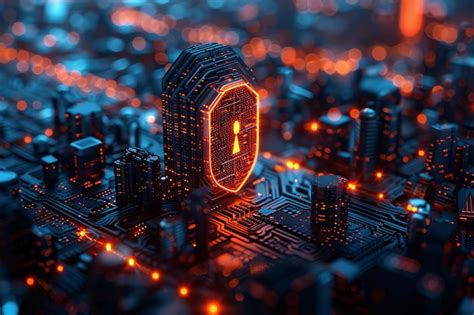 Technology Cyber Security Shield Protecting Generative Ai Premium Ai