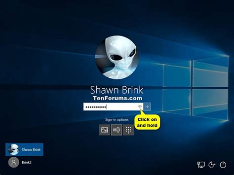 Enable Or Disable Password Reveal Button In Windows 10 Tutorials