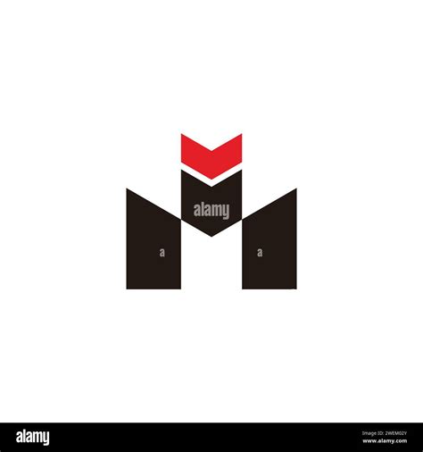 Letter Im Simple Geometric Colorful Logo Vector Stock Vector Image Art Alamy