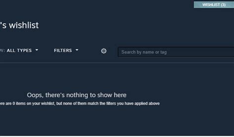 No Games On Wishlist All Filters Turned OFF But Mine Still Shows R Steam