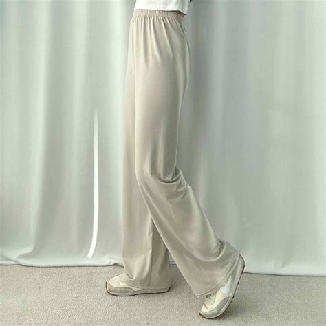 당일출고 기모ver 찰랑 가을 겨울 크림 블랙 통바지 츄리닝 추리닝 와이드 트레이닝 팬츠 바지