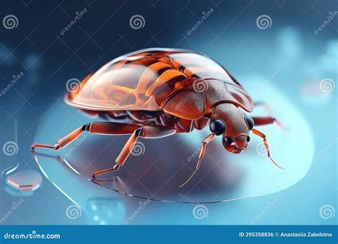 Bedbug Isolated On Technological Background Stock Illustration Illustration Of Eggs Cleaning