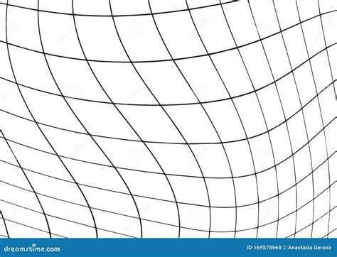 Grid Dynamic Curved Background Abstract Geometric Pattern Stock