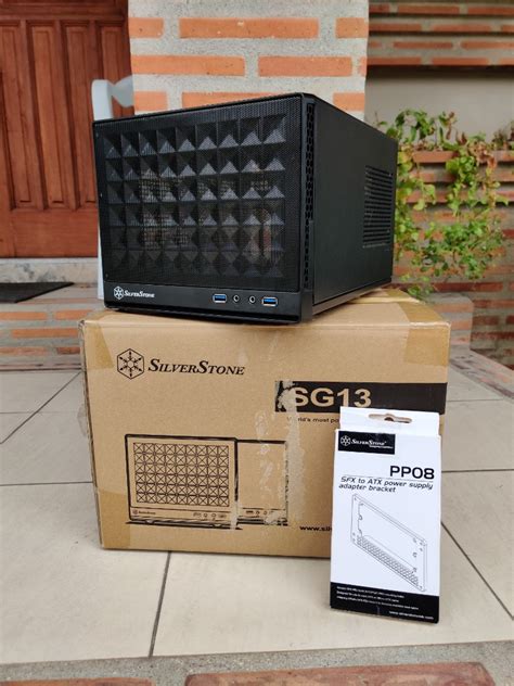 Silverstone Sg13 Mini Itx Case With Ppo8 Sfx To Atx Adapter Computers