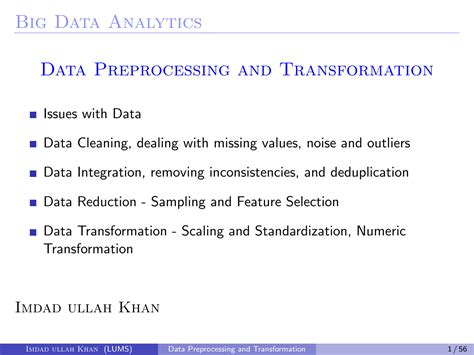 Solution Lec 3 Data Preprocessing And Transformation Studypool