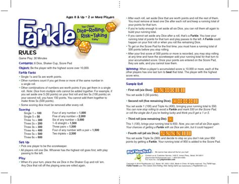 Farkle Rules Pdf