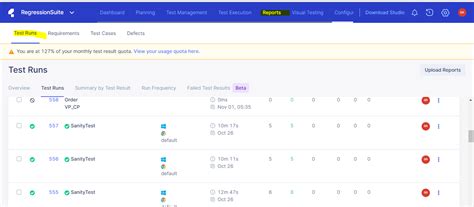 katalon testops is not showing up the test run execution whenever test