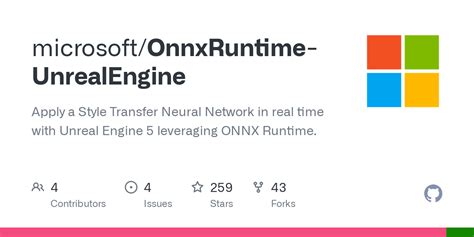 Github Microsoftonnxruntime Unrealengine Apply A Style Transfer Neural Network In Real Time