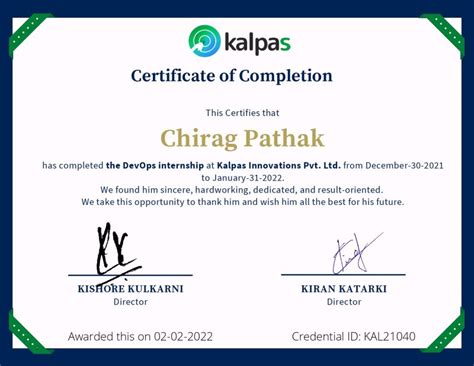 Chirag Pathak On Linkedin Devops Certifications Internship
