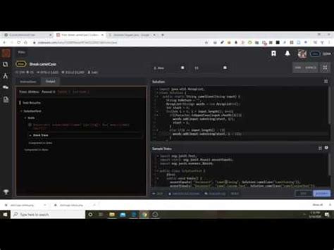 Codewars Break CamelCase YouTube