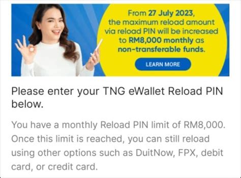 tng ewallet now sells reload pins with higher values of up to rm2 000