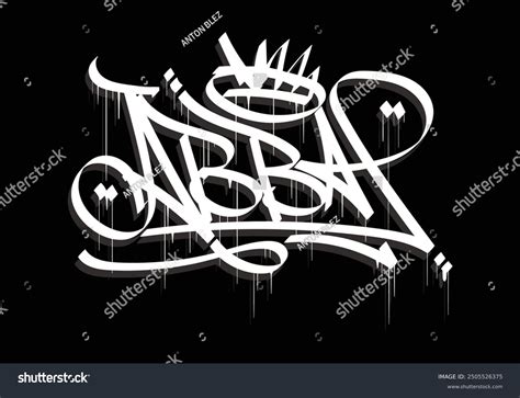 Abba Graffiti Tag Style Design Stock Vector Royalty Free 2505526375 Shutterstock