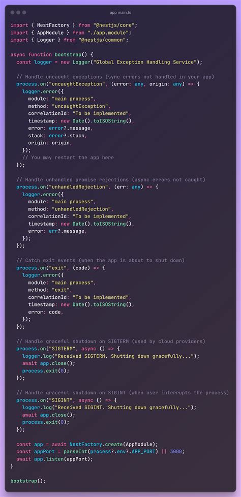 💡𝗛𝗮𝗻𝗱𝗹𝗶𝗻𝗴 𝗚𝗹𝗼𝗯𝗮𝗹 𝗘𝘅𝗰𝗲𝗽𝘁𝗶𝗼𝗻𝘀 And 𝗚𝗿𝗮𝗰𝗲𝗳𝘂𝗹 𝗦𝗵𝘂𝘁𝗱𝗼𝘄𝗻𝘀 𝗶𝗻 𝗧𝘆𝗽𝗲𝗦𝗰𝗿𝗶𝗽𝘁 𝘄𝗶𝘁𝗵 𝗡𝗲𝘀𝘁𝗝𝗦 🚀 By Apurv Upadhyay
