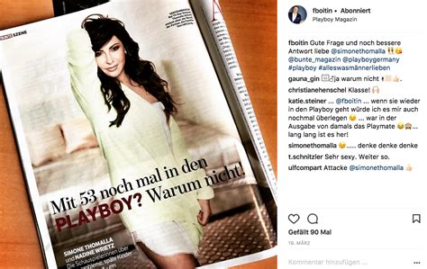 Simone Thomalla würde sich nochmal für den Playboy ausziehen Playboy