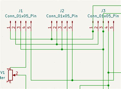 Pcb Design Connecting Multiple Pins Of Multiple Connectors Together On Layer PCB