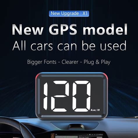 Gps Speedometer Car Head Up Display Hud Digital Speedometer Kmh For All Cars