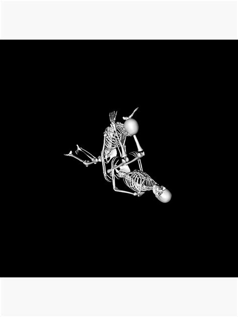 Skeleton Erotic Sex Graphic Black And White Art Print For Sale By
