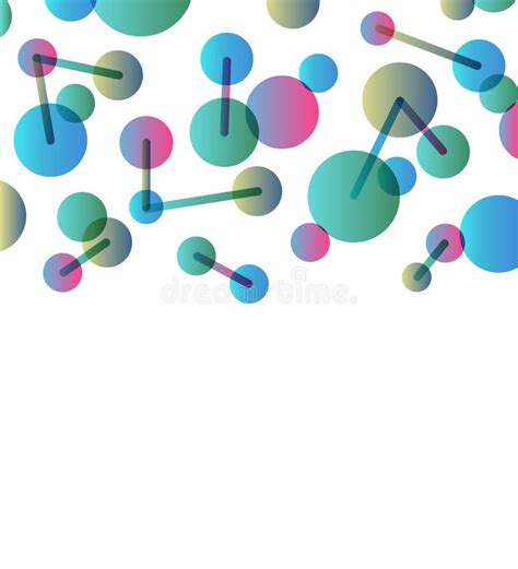 Abstract Network And Networking Concept With Colorful Dots Connected By Lines Stock Vector