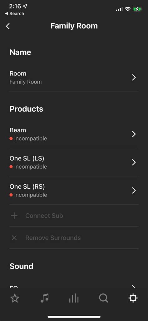 System Incompatible R Sonos
