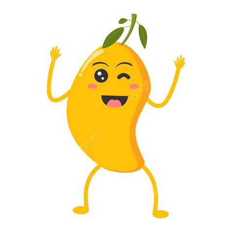 귀여운 망고 캐릭터 일러스트 망고 귀엽다 캐릭터 Png 일러스트 및 벡터 에 대한 무료 다운로드 Pngtree