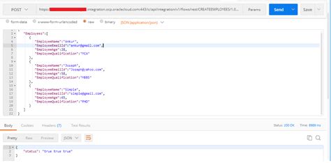 oracle integration cloud crud operation create using salesforce