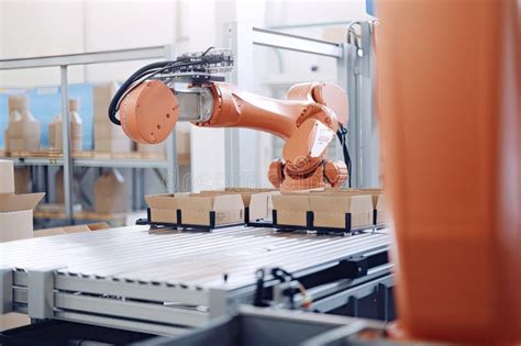 packaging and sorting robot preparing shipments of consumer goods