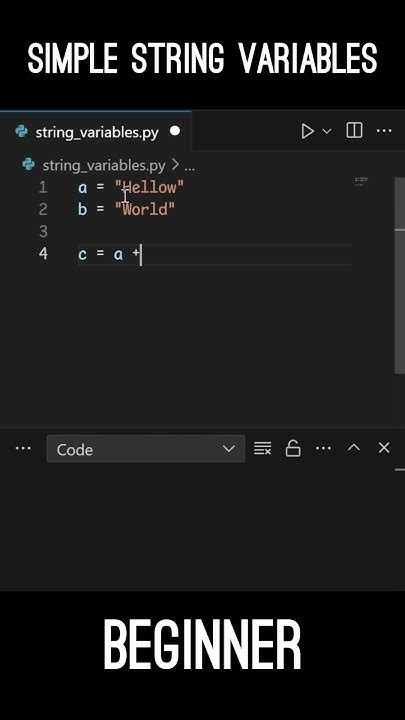 Python Tutorial String Variables And Merging Two Strings Python Beginner Tutorial